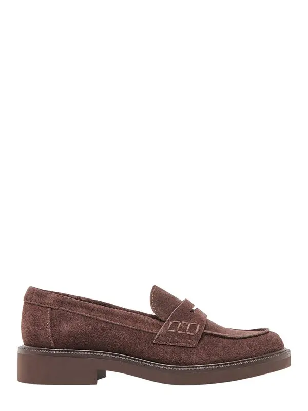 DOLCEVITA Tiggy Loafers - Mahogany Suede