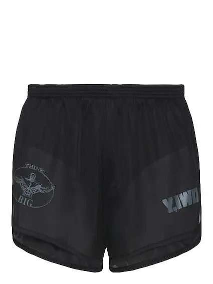 Y,IWO Think Big Quad Shorts - Black & Light Grey