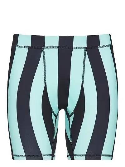 Y,IWO Hardwear Bike Shorts - Teal & Black Stripe
