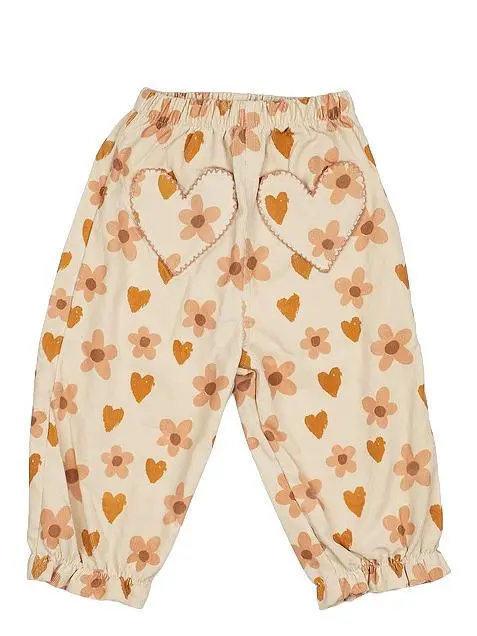 WILD WAWA Heart Pocket Corduroy Pants - Desert Rose Hearts