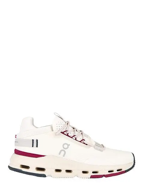 On Cloudnova 2 Sneaker - Ivory & Grenadine