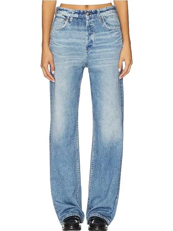 Rag & Bone Miramar Terry Shea Straight Pant Jeans - Tessa