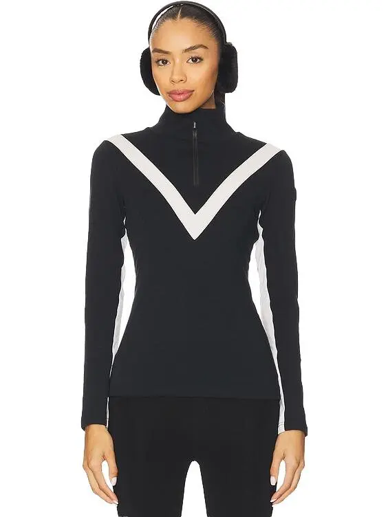 WE NORWEGIANS Voss Chevron Zip Up - Black
