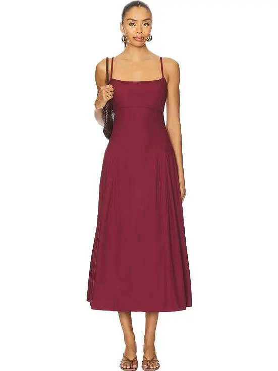 Ciao Lucia Karita Midi Dress - Bordeaux