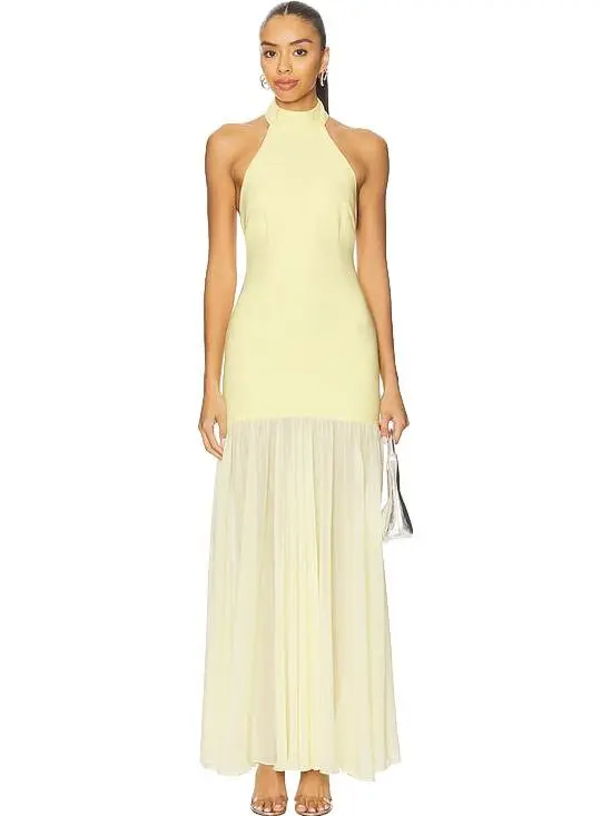RUNAWAY THE LABEL Yazmin Maxi Dress - Butter