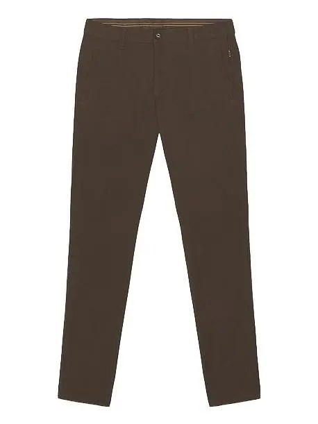 RHONE Slim Fit Nomad Tech Chino Pants In Brown - Cafe Noir