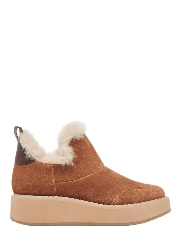 DOLCEVITA Ardy Plush H2o Booties - Pecan Suede