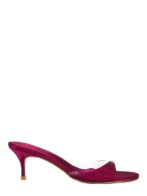 Femme La Capri Slipper - Wine Satin