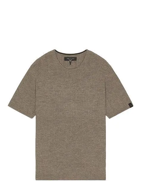 Rag & Bone Crawford Cashmere Blend Tee - Brown