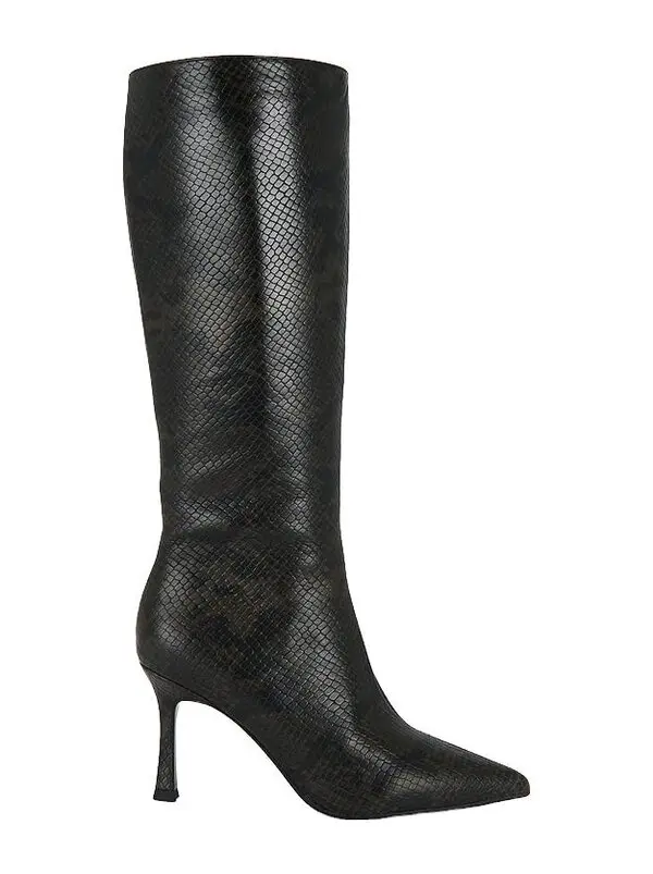 BLACK SUEDE STUDIO Draya 80 Boot - Brown Printed Snake