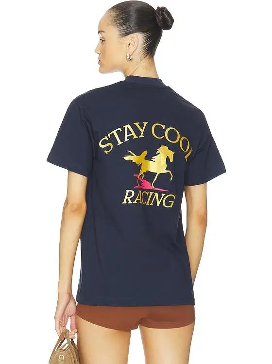 STAY COOL Racing T-shirt - Navy