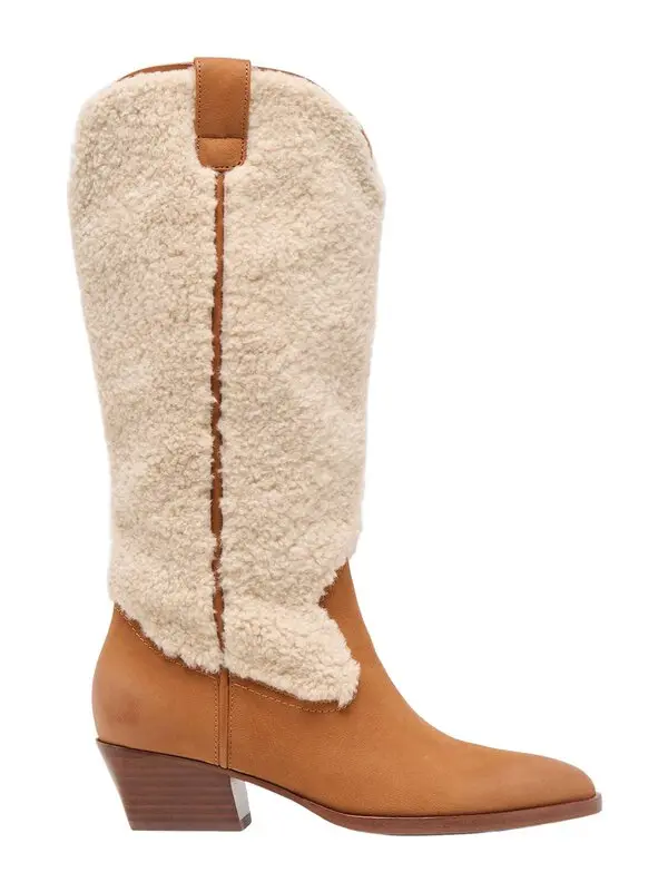 DOLCEVITA Mykel Plush Boots - Caramel Nubuck