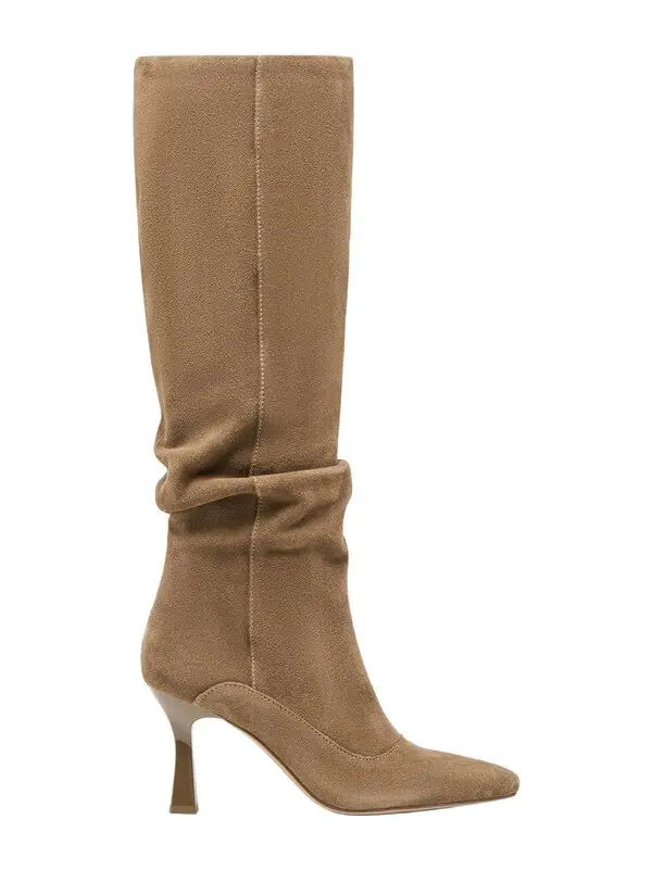 DOLCEVITA Lousa Wide Calf Boots - Olive Suede