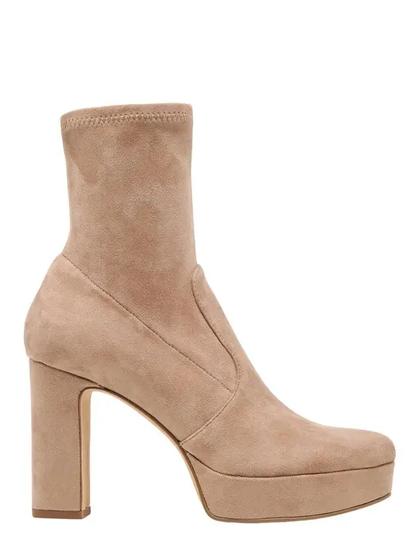 DOLCEVITA Chasly Platform Boots - Barley Stella Suede