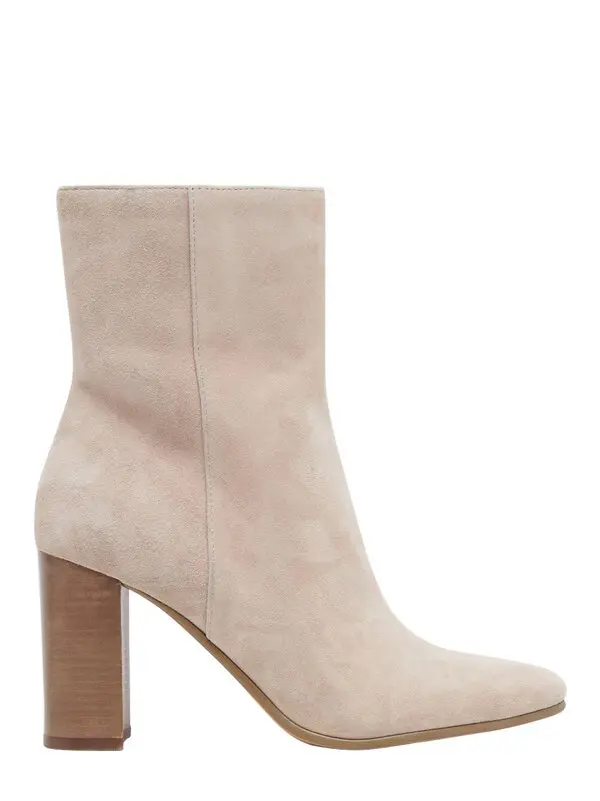 DOLCEVITA Suzy Ankle Booties - Taupe Suede