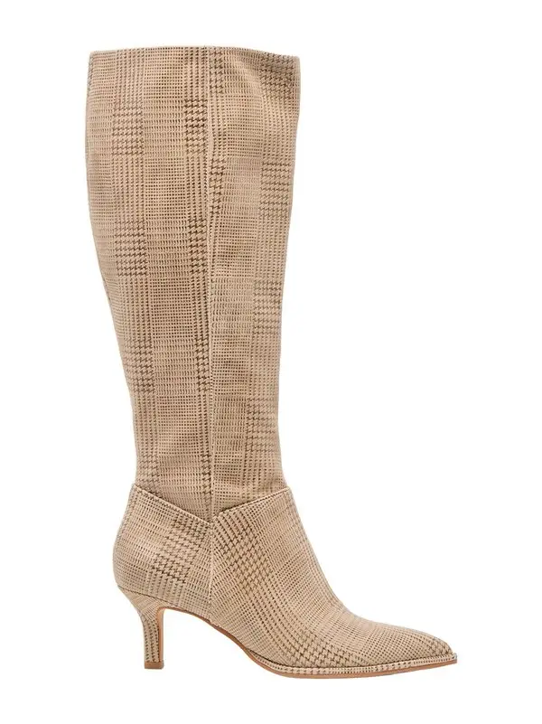 DOLCEVITA Aldy Boots - Herringbone Printed Suede