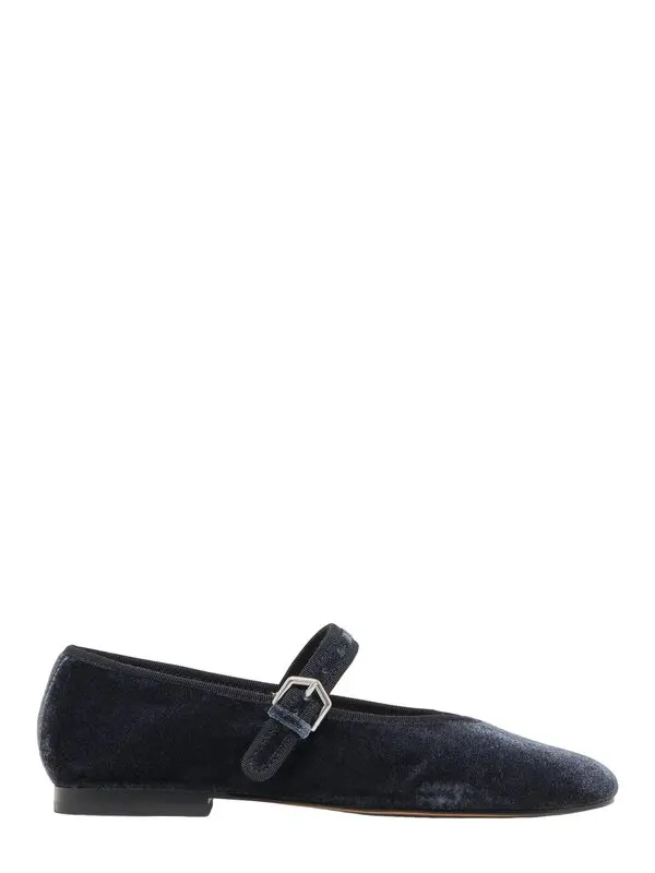 DOLCEVITA Roslyn Ballet Flats - Dusty Blue Velvet