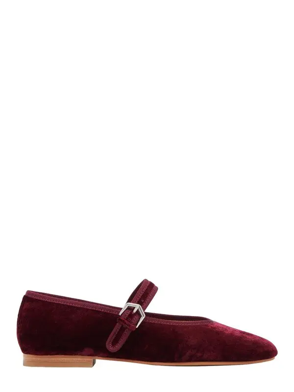 DOLCEVITA Roslyn Ballet Flats - Wine Velvet