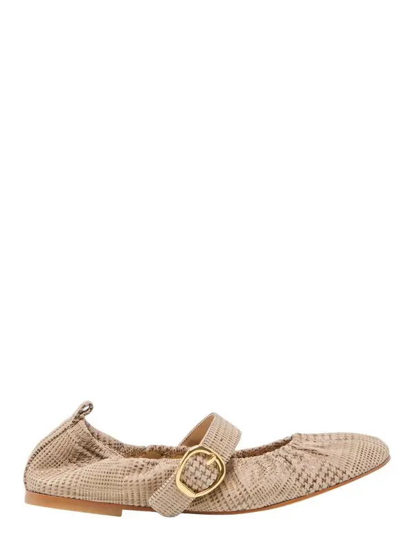 DOLCEVITA Caely Ballet Flats - Herringbone Printed Suede
