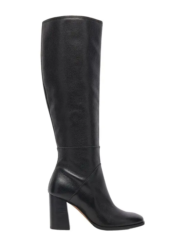 Dolce Vita Fynn Wide Calf Boots - Onyx Leather