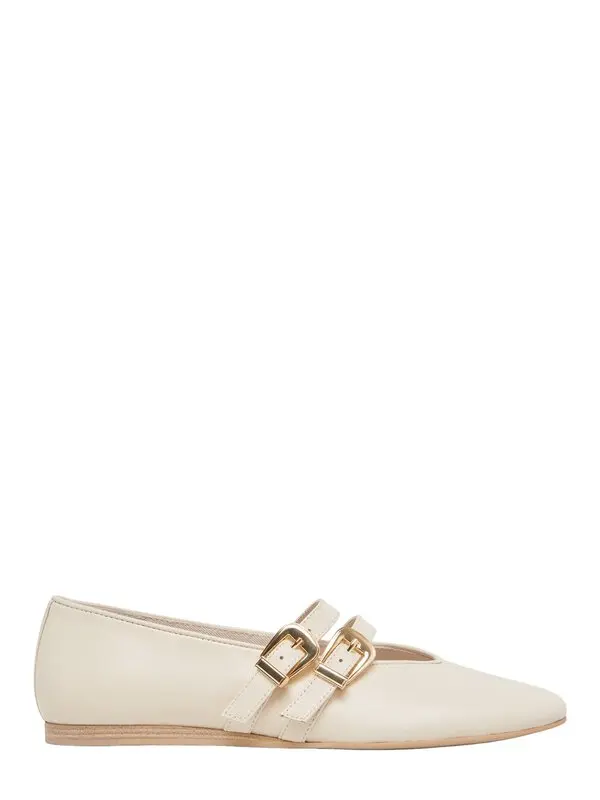 DOLCEVITA Baylee Ballerina Flats - Ivory Leather