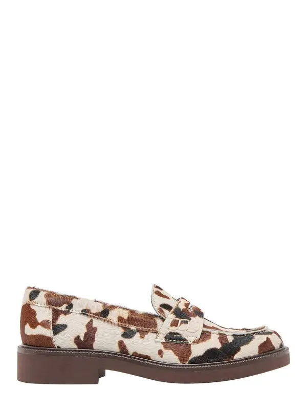 DOLCEVITA Tiggy Loafers - Cocoa Taurus Calf Hair