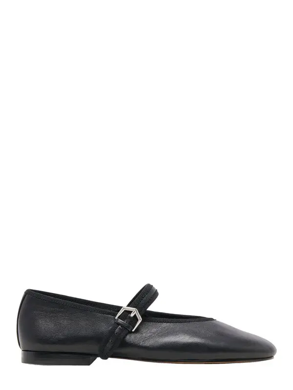 DOLCEVITA Roslyn Ballet Flats - Black Leather