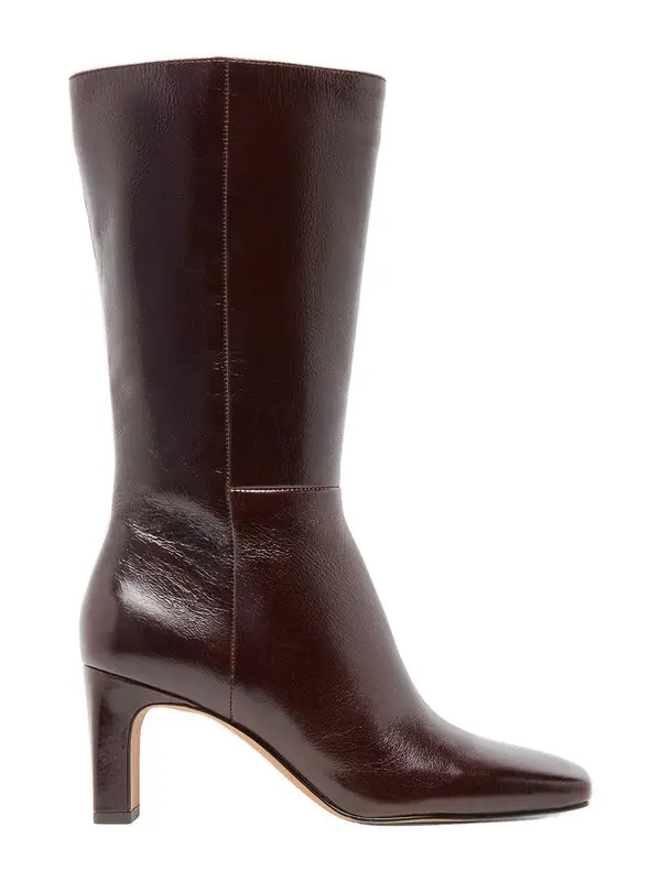 DOLCEVITA Riggs Wide Calf Boots - Chocolate Leather