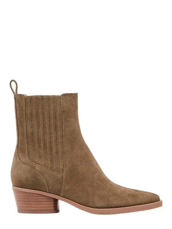 DOLCEVITA Faint H2o Ankle Boots - Olive Suede