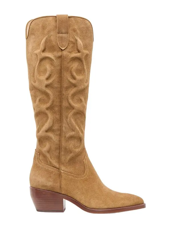 DOLCEVITA Mirla Knee High Boots - Lt Brown Suede