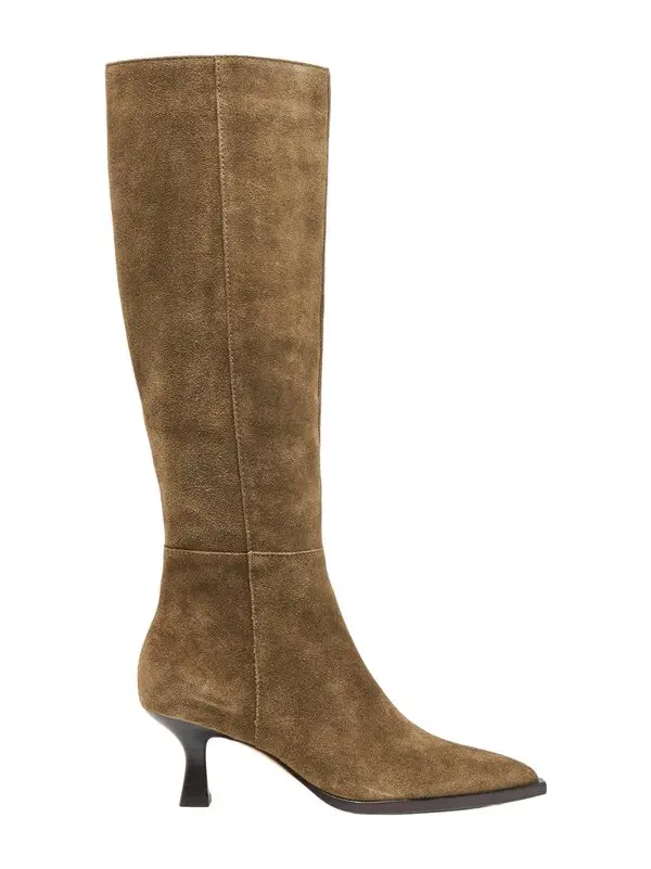 DOLCEVITA Auggie Knee High Boots - Olive Suede