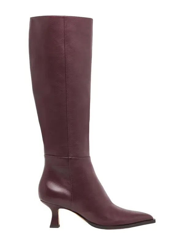 DOLCEVITA Auggie Knee High Boots - Wine Leather