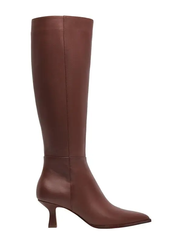 DOLCEVITA Auggie Extra Wide Calf Boots - Chocolate Leather