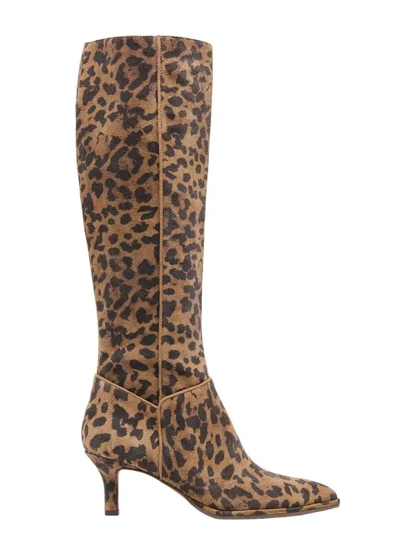 DOLCEVITA Aldy Boots - Brown Leopard Printed Suede