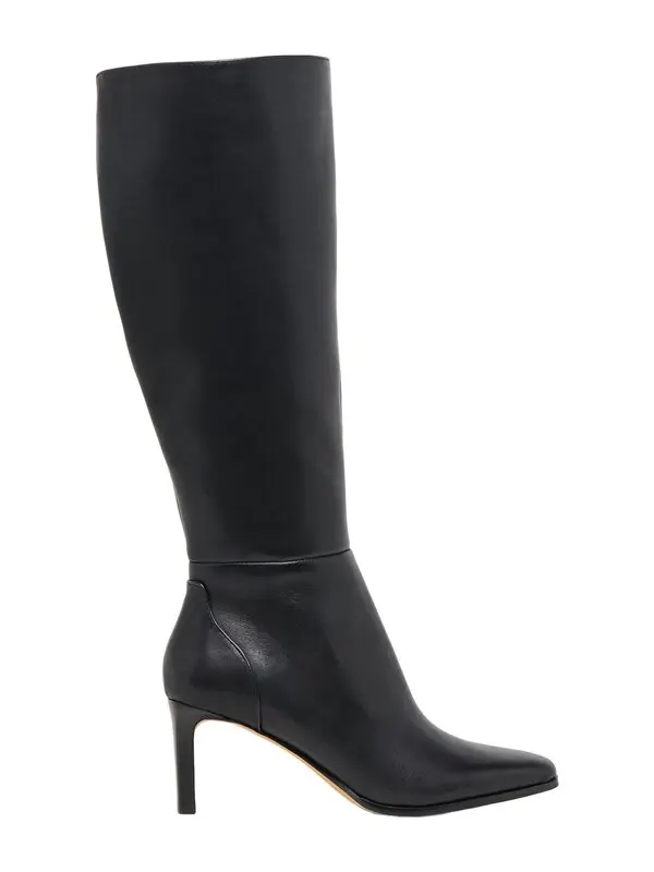 DOLCEVITA Emmi Wide Calf Knee High Boots - Black Leather