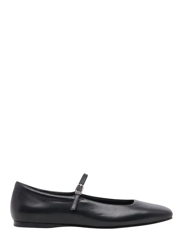 DOLCEVITA Reyes Ballet Flats - Black Leather
