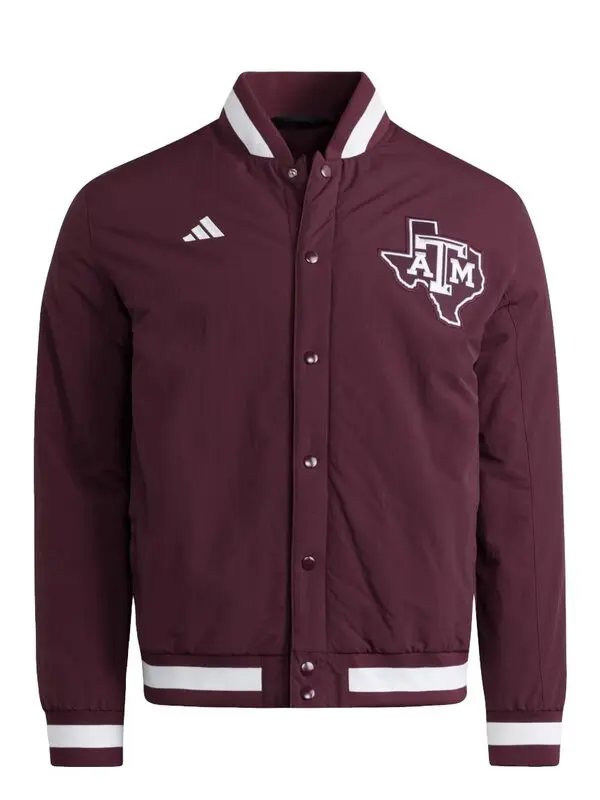 Adidas Texas A&m Aggies Coaches Dugout Jacket - Team Maroon