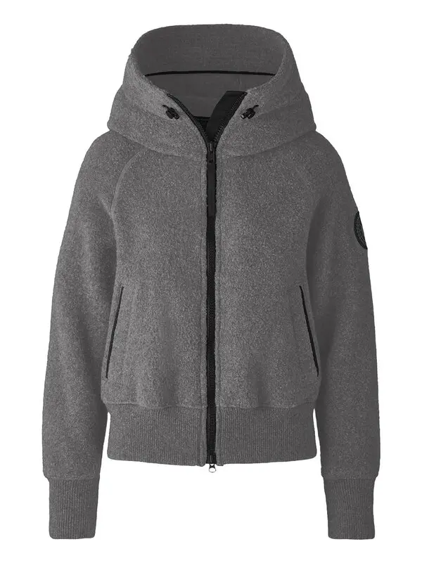 Canada Goose Chilliwack Hooded Fleece Bomber Jacket - Willow Grey