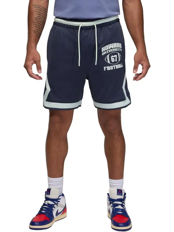 JORDAN Sport X Howard University Dri-fit Diamond Shorts - Grey