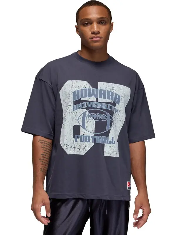JORDAN Flight Essentials X Howard University Oversized T-shirt - Grey