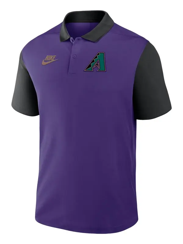Nike Arizona Diamondbacks Cooperstown Victory Dri-fit Mlb Polo - Purple