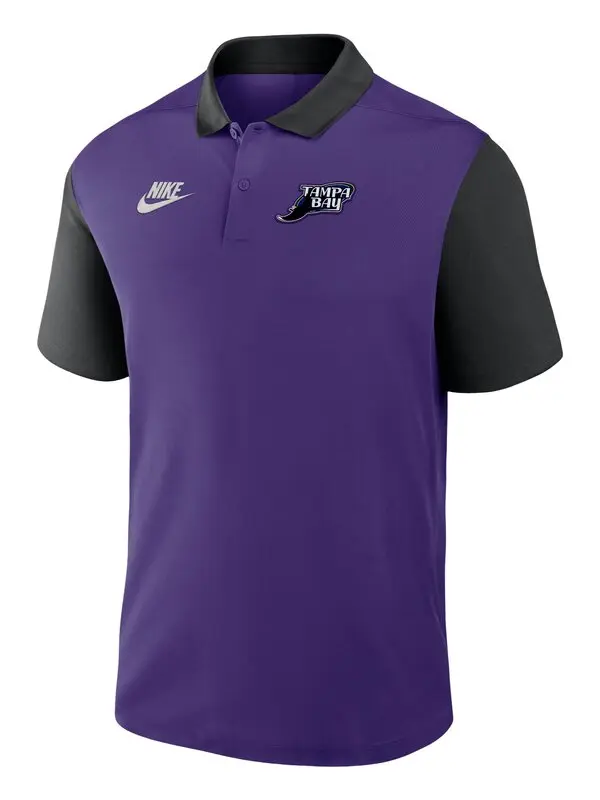 Nike Tampa Bay Rays Cooperstown Victory Dri-fit Mlb Polo - Purple
