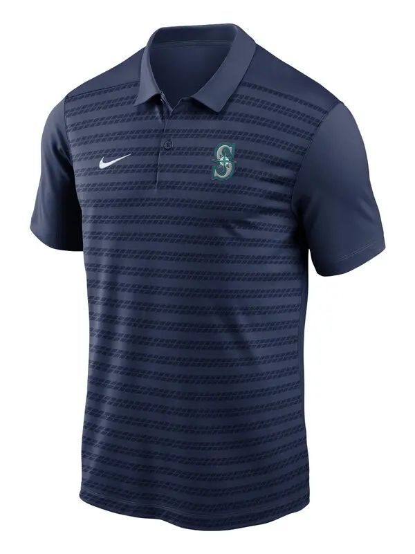 Nike Seattle Mariners Authentic Collection Victory Dri-fit Mlb Polo - Blue