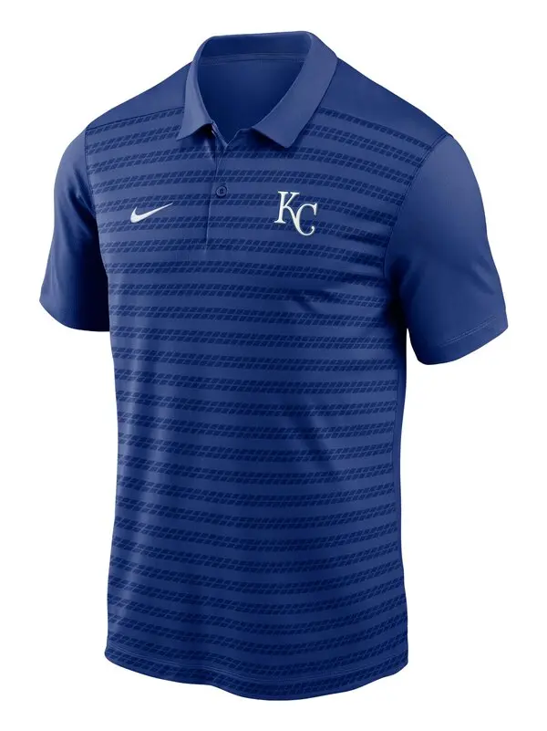 Nike Kansas City Royals Authentic Collection Victory Dri-fit Mlb Polo - Blue