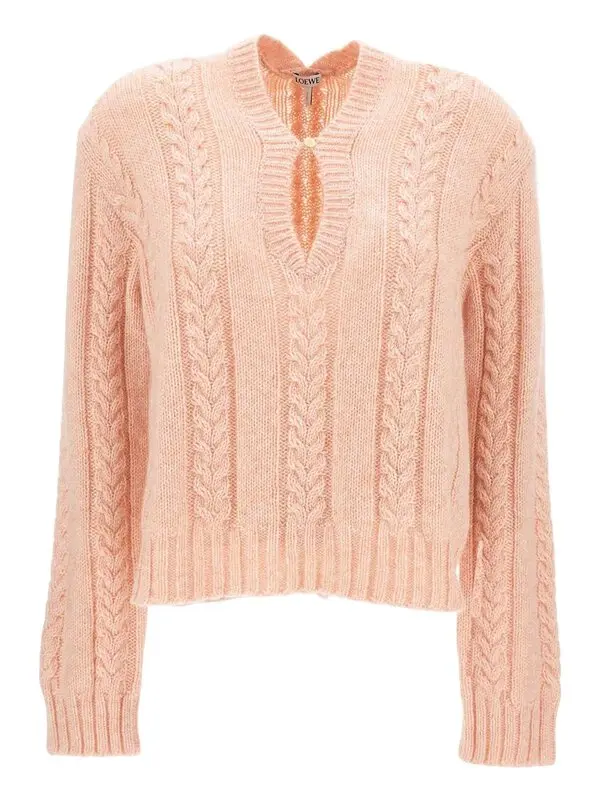 Loewe V-neck Sweater - Rose