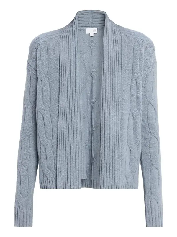 Tse Cashmere Cashmere Cable-knit Shawl Cardigan - Titanium