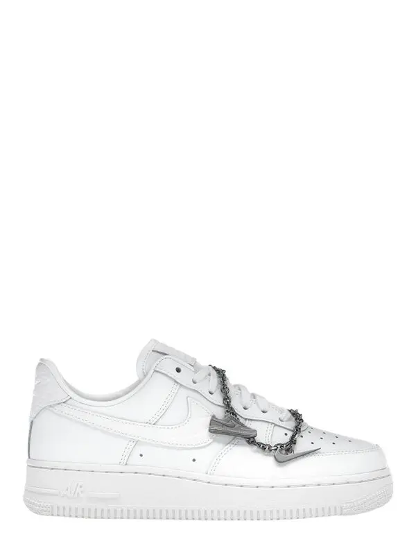 Nike Air Force 1 '07 Low Charm Sneakers - Summit White/metallic Silver