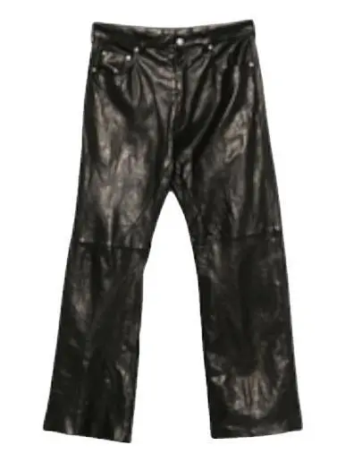 Rick Owens Lambskin Geth Jeans - Black