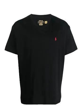 Polo Ralph Lauren Short Sleeve Vneck Classic Fit T-shirt - Black