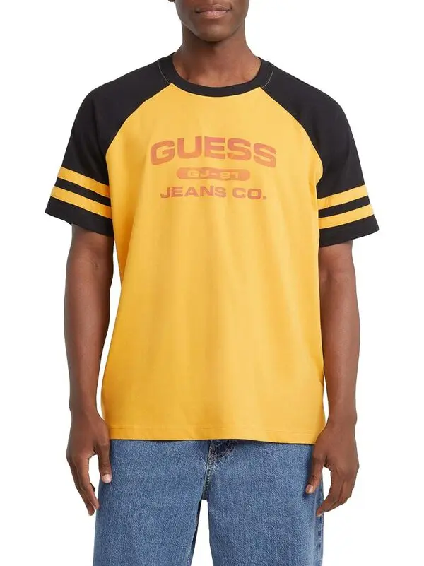 Guess Raglan Sleeve Graphic T-shirt - G2b5-mediu